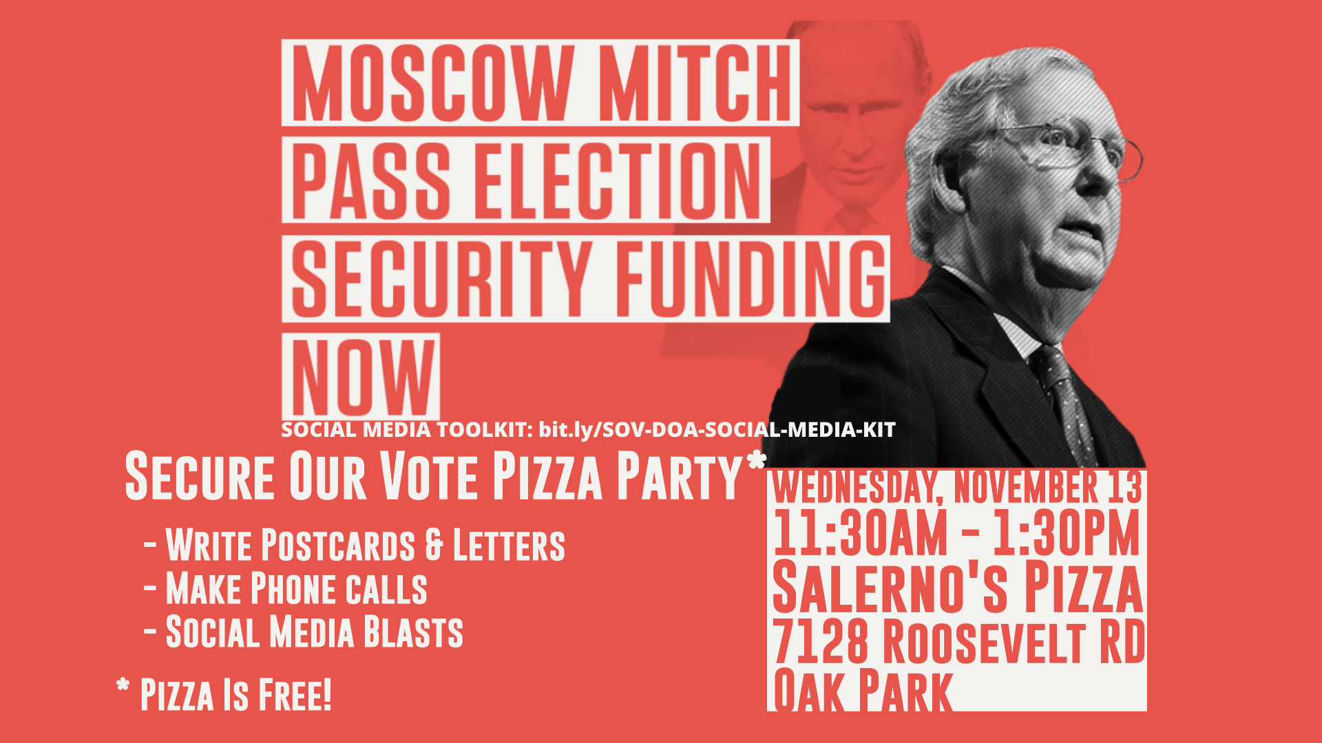 Secure Our Vote Pizza Party! | Indivisible Illinois